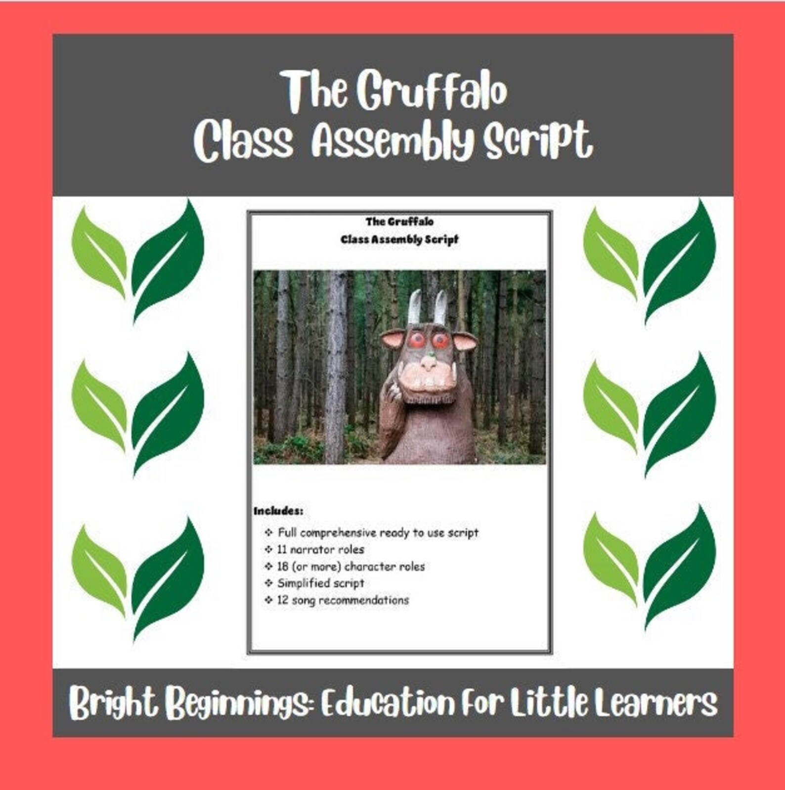 The Gruffalo Class Assembly Show Script - EYFS/KS1 - Etsy