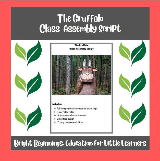 The Gruffalo Class Assembly Show Script - EYFS/KS1 - Etsy
