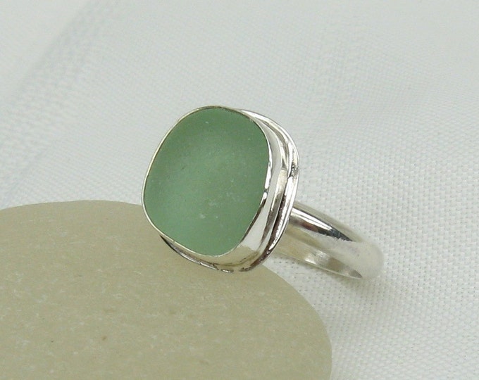 Sea Glass Ring Beach Glass Jewelry Seaglass Genuine Sea - Etsy