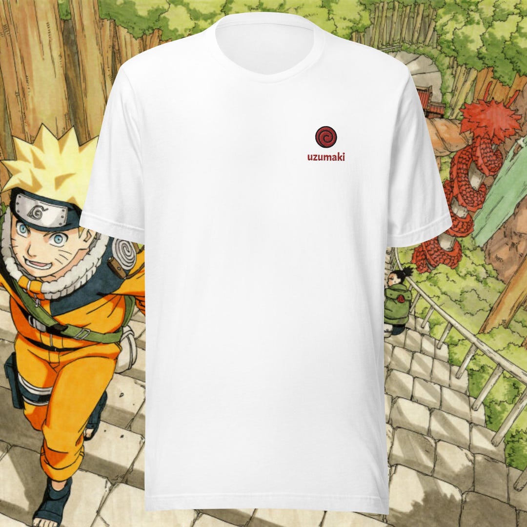 Uzumaki T-shirt Naruto Embroidered Anime Unisex T-shirt - Etsy