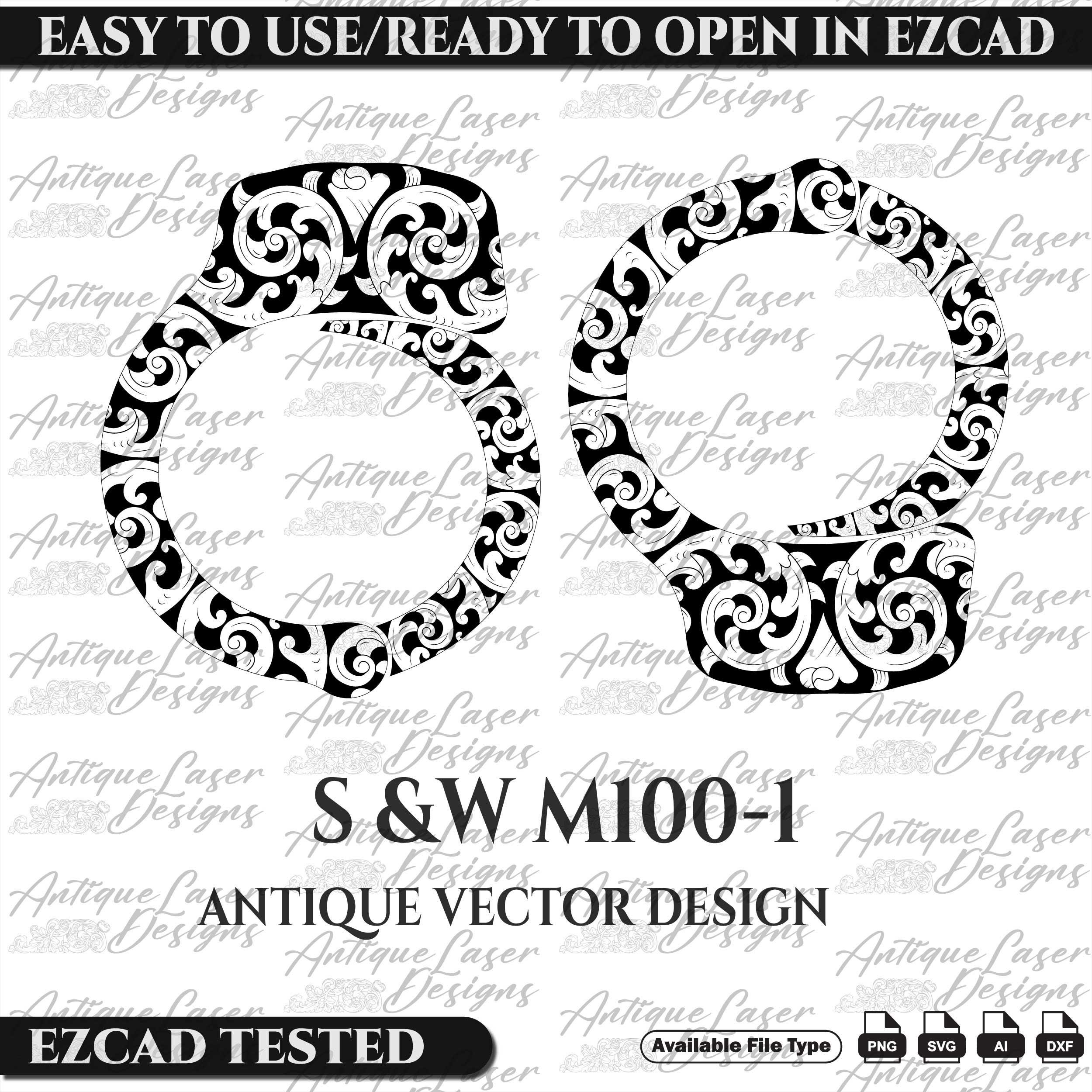 Handcuff Scroll Design SVG, Lasercut,laserengraving,engravingfiles ...