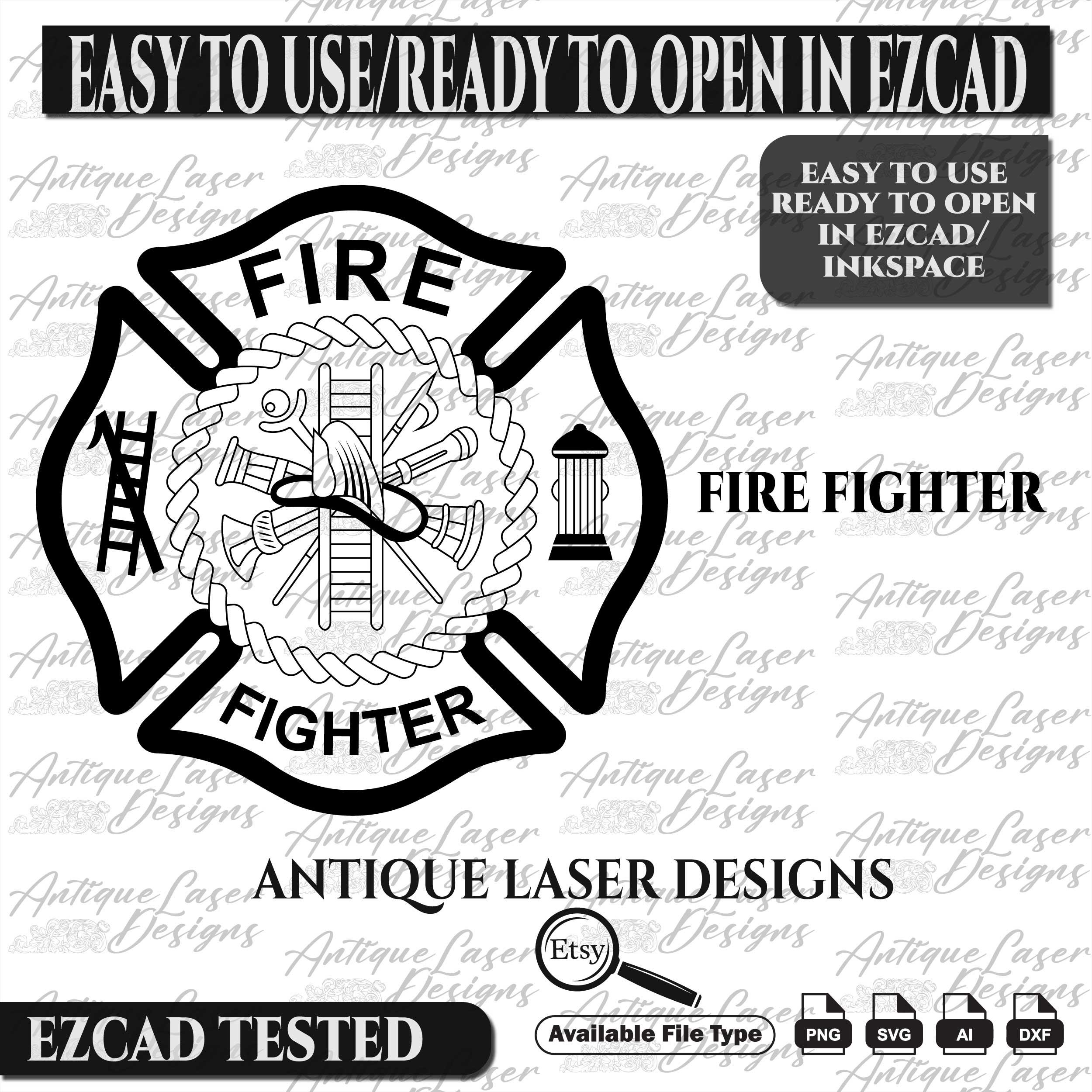 Fire Fighter Department Custom Badge, Logo, Seal, Badge, Custom, Ai ...