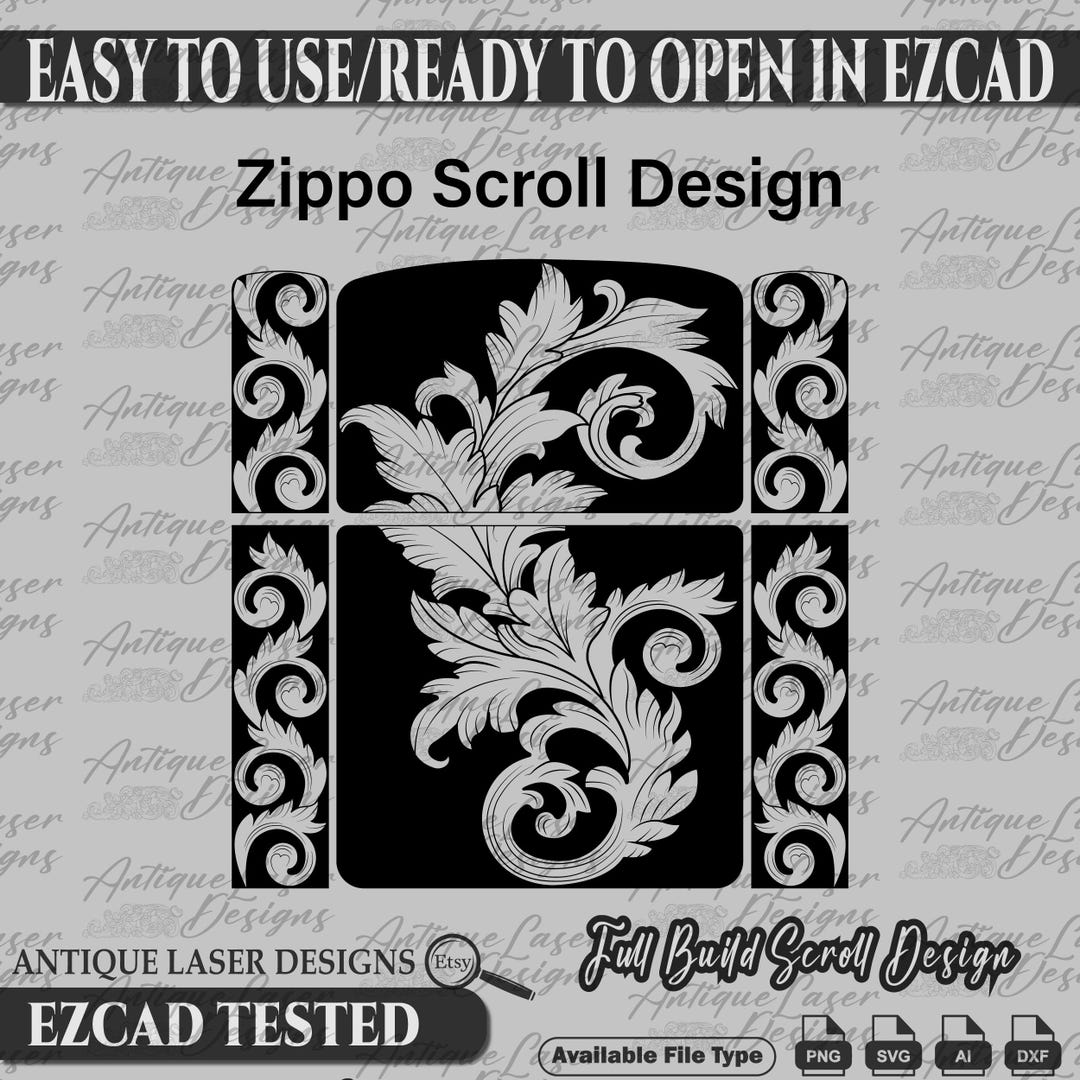 Zippo Svg, SVG Zippo, Zippo Scroll Svg, Zippo Laser Work, Zippo Custom ...
