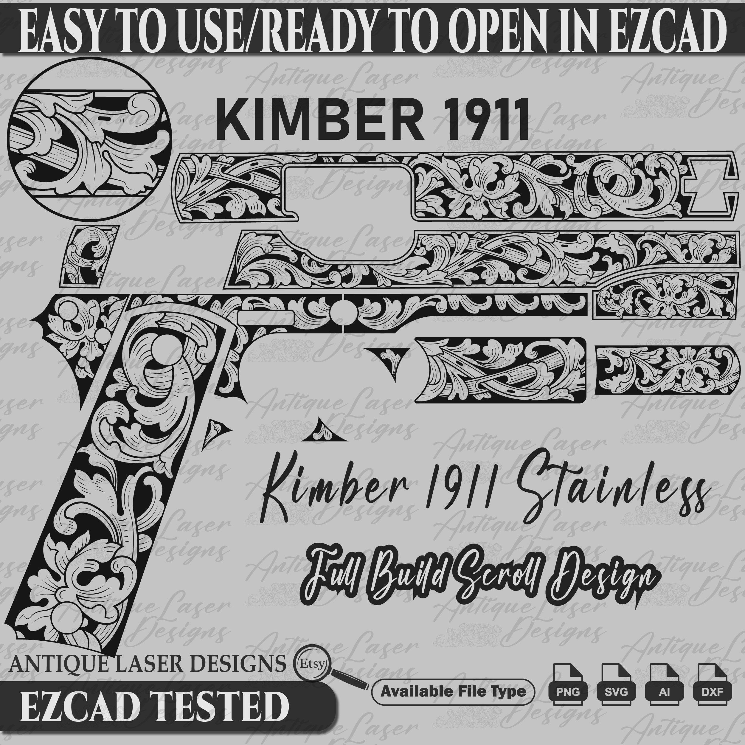 Kimber 1911 Stainless Scroll Design, Kimber 1911 Stainless Scroll ...