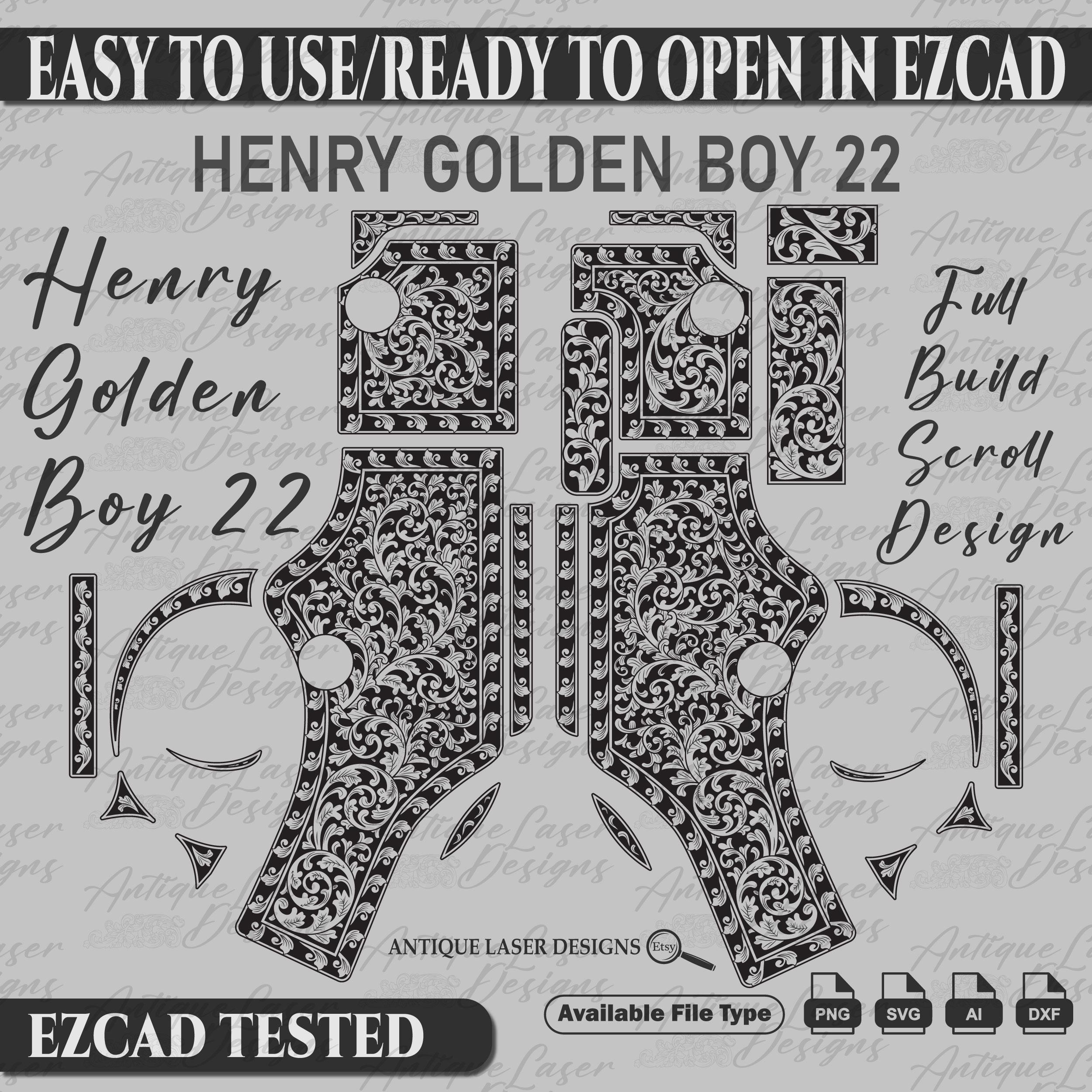 Henry Golden Boy 22 Scroll Design SVG, Henry Golden Boy 22 SVG, Henry ...