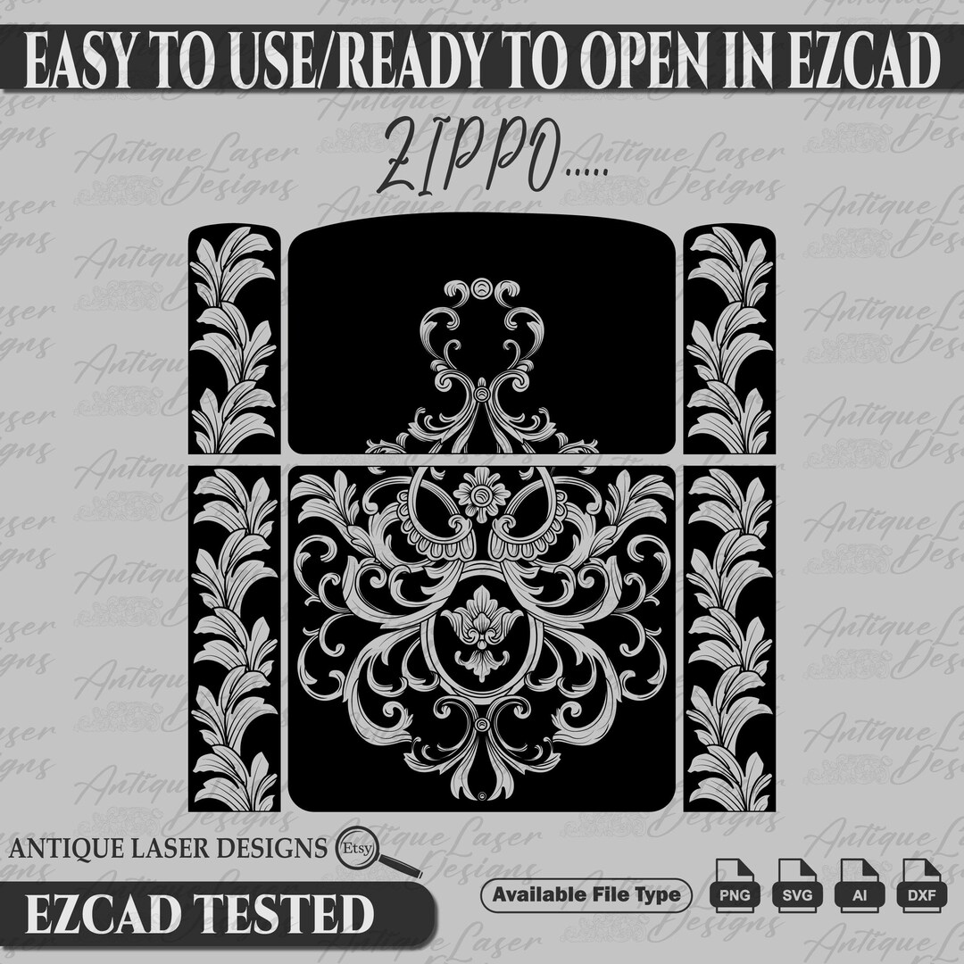 Zippo Svg, SVG Zippo, Zippo Scroll Svg, Zippo Laser Work, Zippo Custom ...