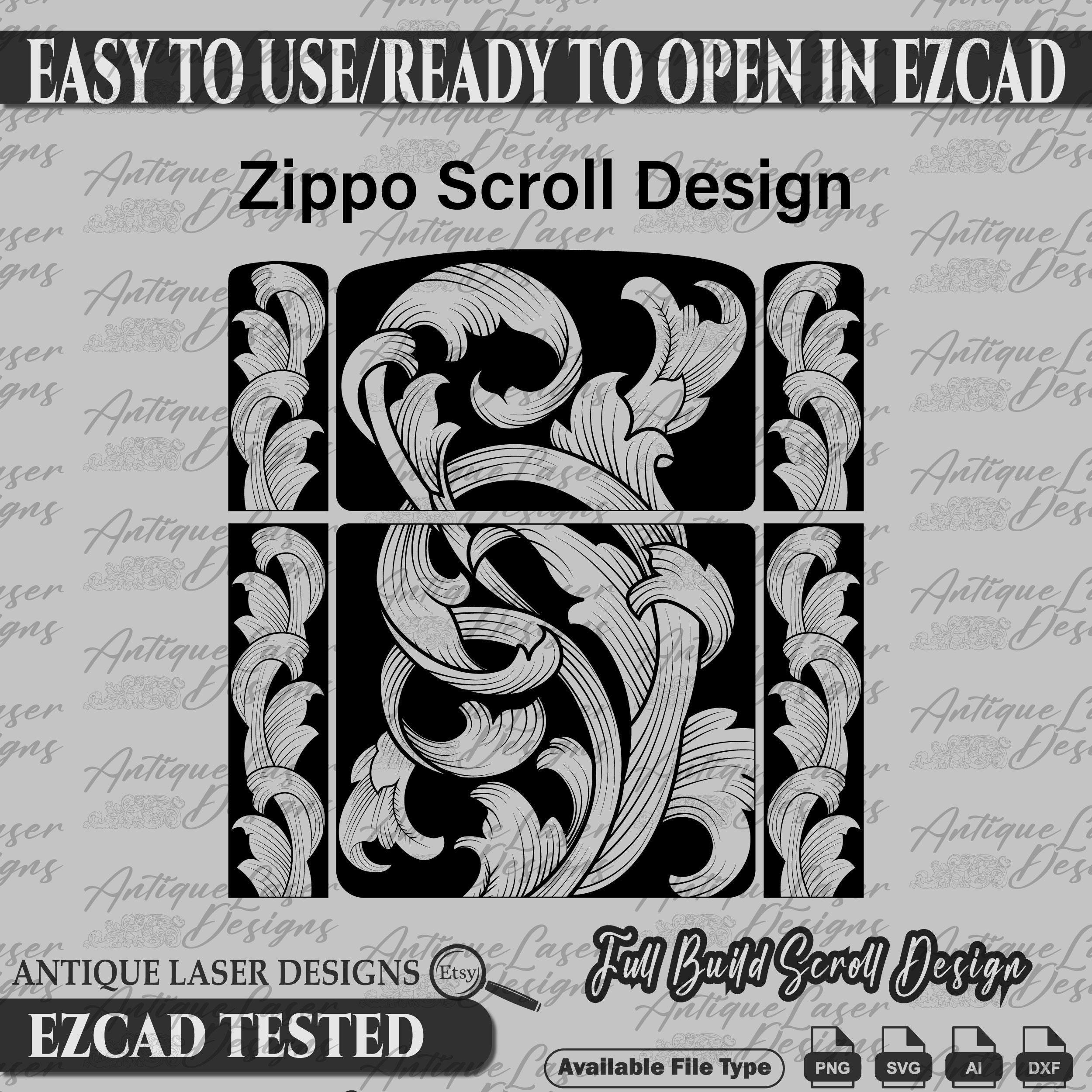 Zippo Svg, SVG Zippo, Zippo Scroll Svg, Zippo Laser Work, Zippo Custom ...