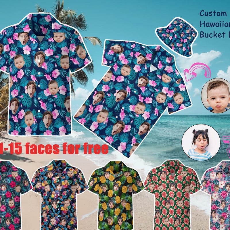 Face Hawaiian Hats - Etsy