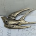 Brass Sparrow Bird Brooch Nature Pin Metal Lapel Bird Watcher Jewelry ...