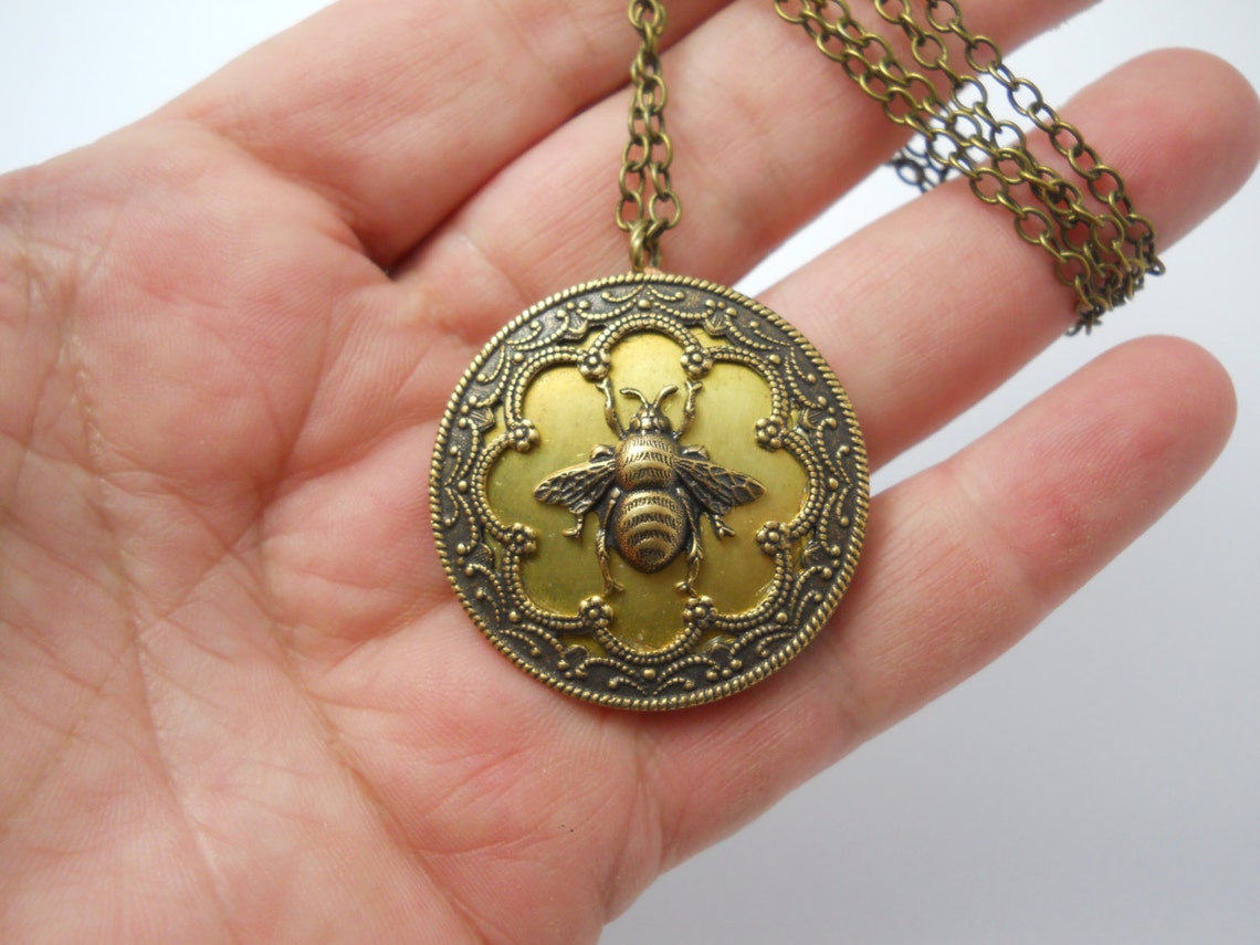 Bee Locket Gardener's Gift Memories Photo Keeper Master - Etsy