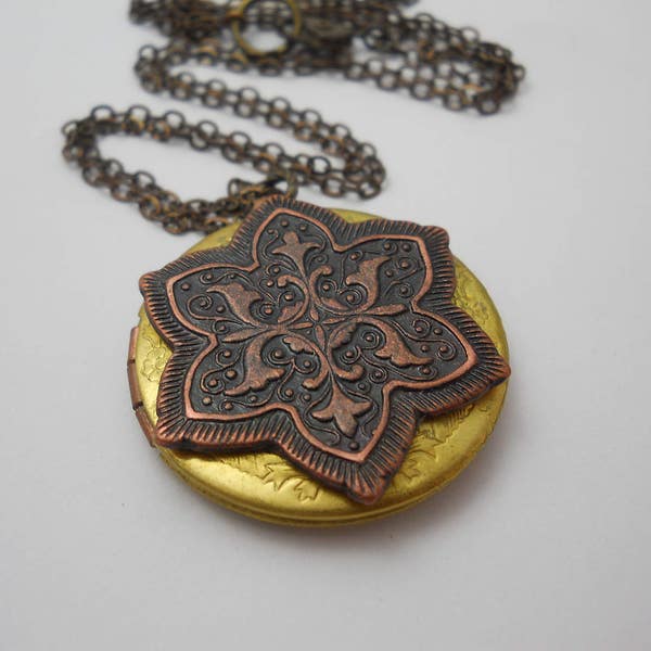 Brass Locket - Etsy