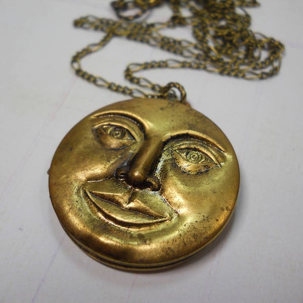 Moon Locket - Etsy