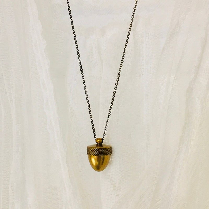 Acorn Locket - Etsy