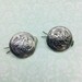 Embossed Silver Metal Barrettes Round Engraved Unique Hair - Etsy