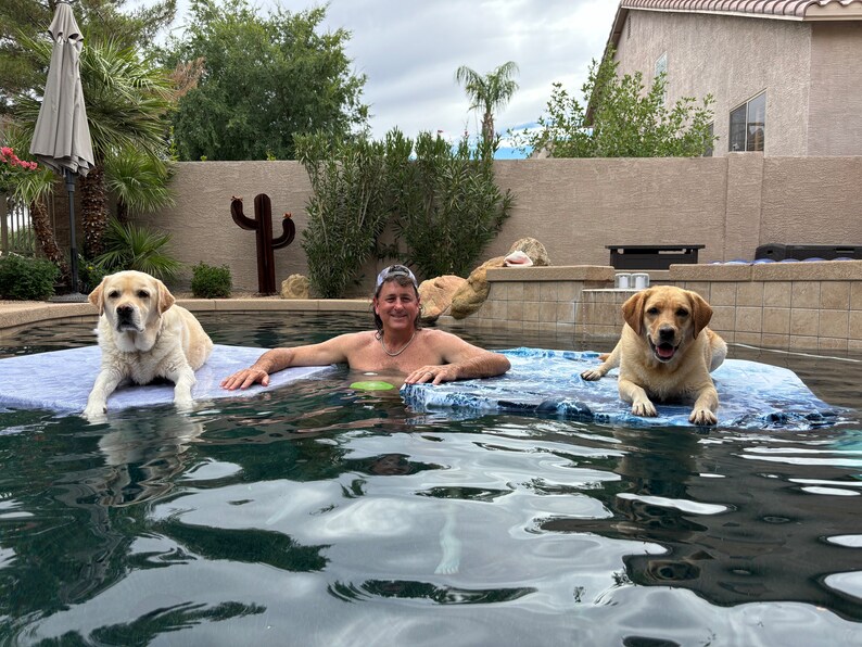 Floating Game Board for Pool, Lake, or Beach 4x4 Ft Purple Durable ...