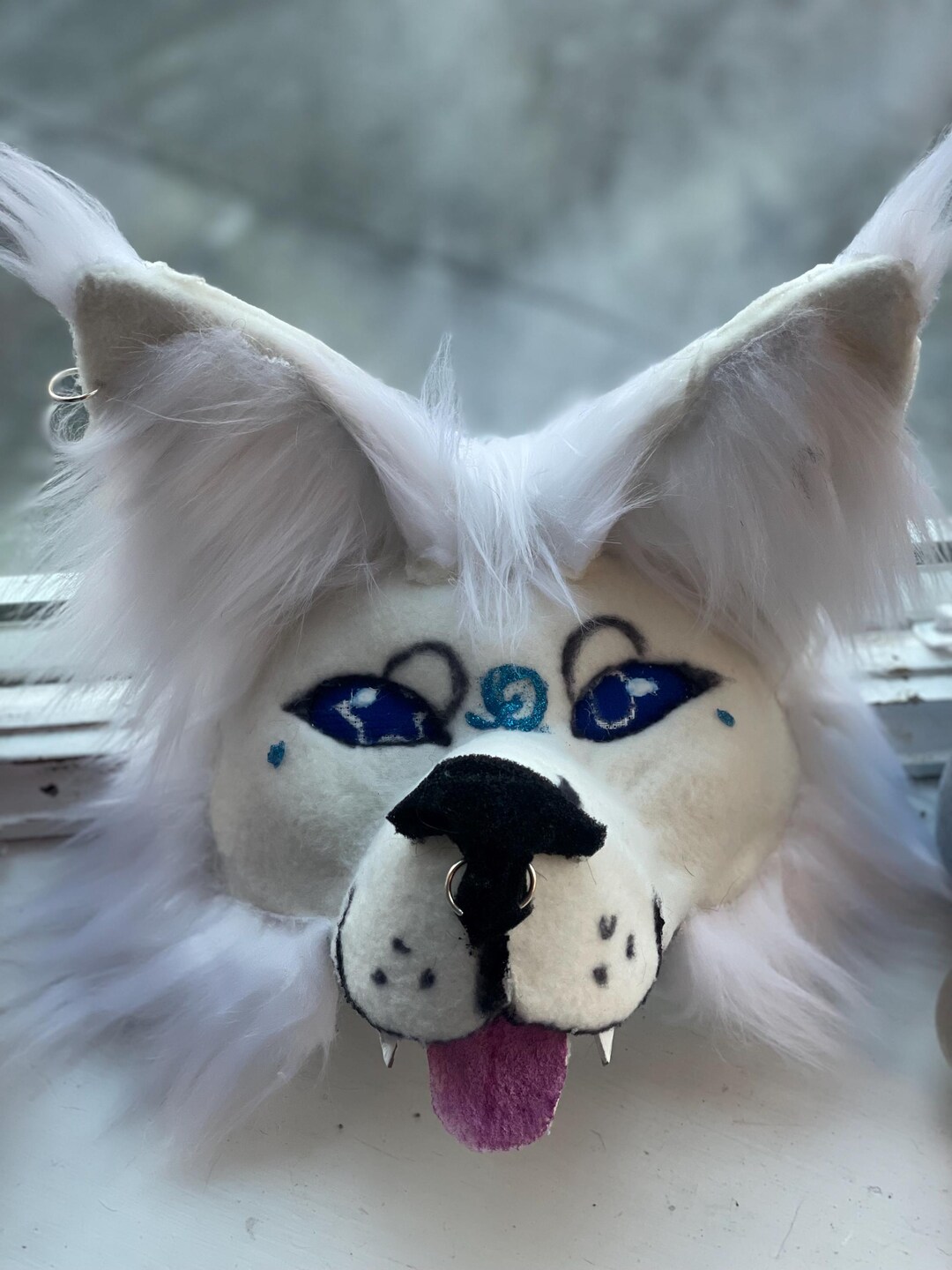 Fluffy Arctic Fox Mask - Etsy