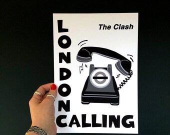 1980 Original the Clash london Calling Album Release & U.K. Tour Music ...