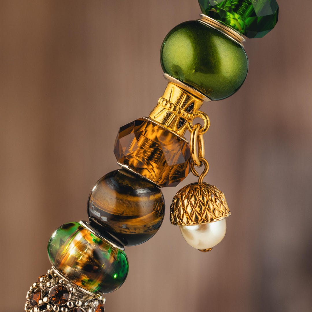 Customizable Beaded Planter Stake/table Centerpiece | "forest ...