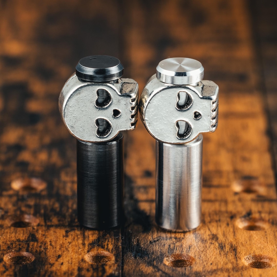 Cribbage Peg Set | Chrome Skull W/ Aluminum or Steel | Handmade ...
