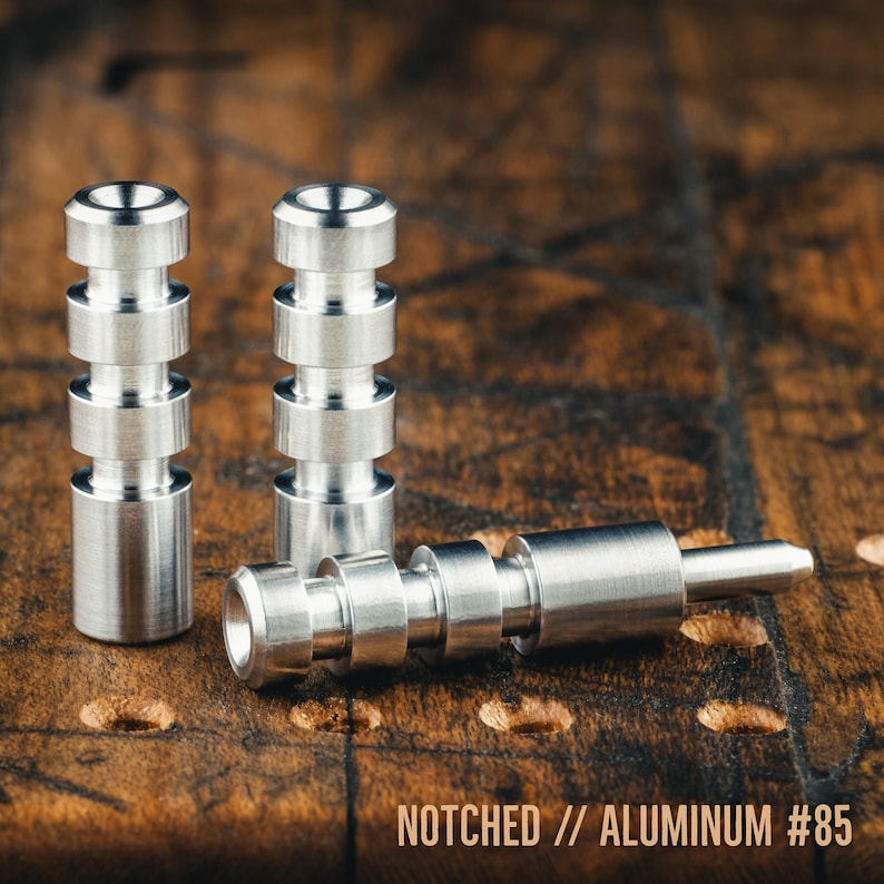 Metal Cribbage Pegs | Notched | Handmade Machined | Steel, Aluminum ...