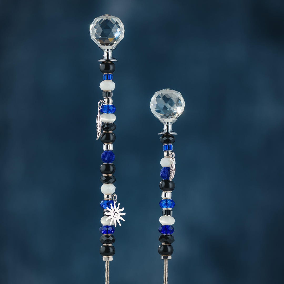 Magpie-inspired, Beaded Planter Stake/home Decor 9-inch & 15-inch ...