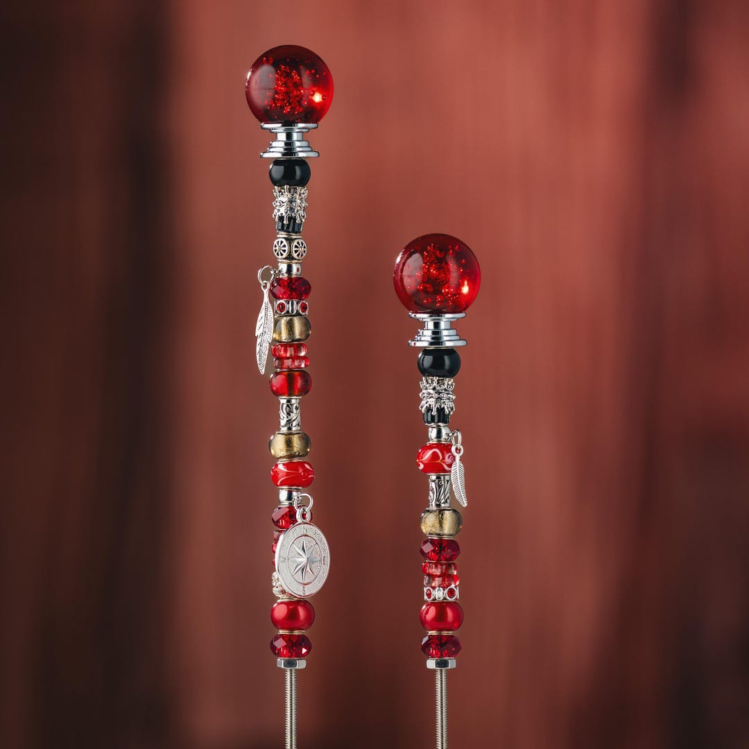 Customizable Beaded Planter Stake/table Centerpiece | "cardinal ...