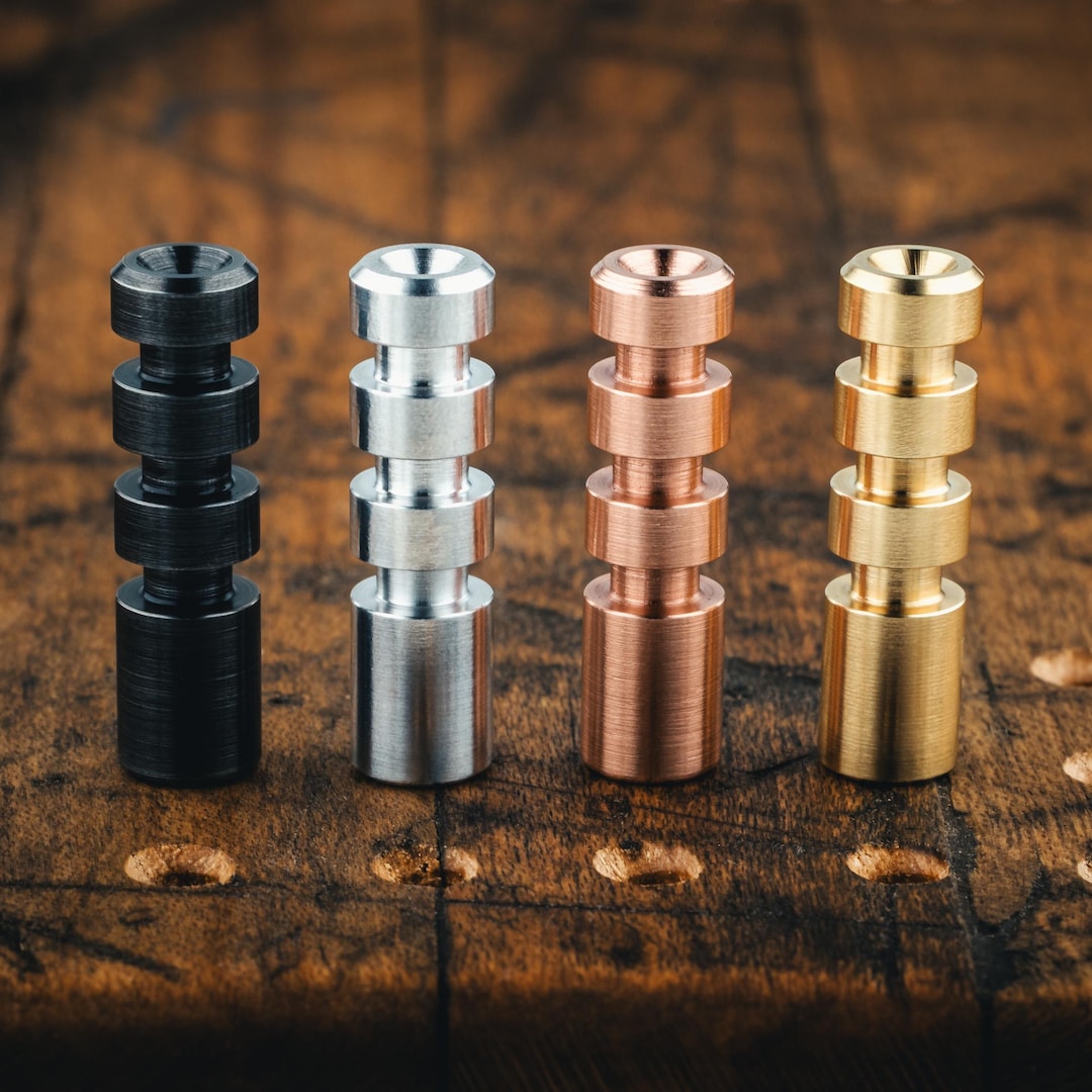 Metal Cribbage Pegs | Notched | Handmade Machined | Steel, Aluminum ...