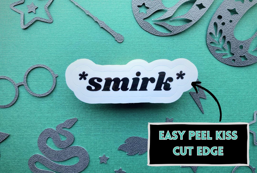 Smirk Sticker for Romance Reader, Sticker for Fanfic Reader, Dramione ...