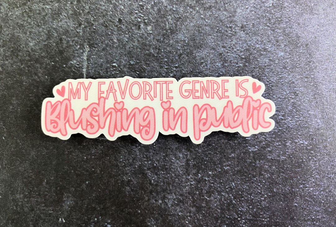 Blushing in Public Sticker, Sticker for Smut Reader, Romance Reader ...