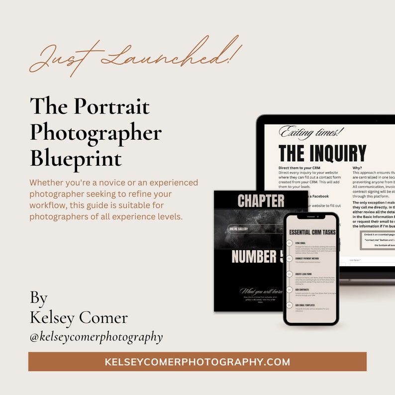 The Portrait Photographer Blueprint | Photographer Guide | Workflow and ...
