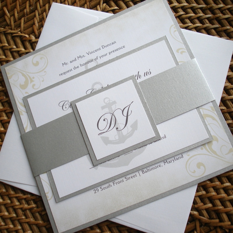 Anchor Invitation - Etsy