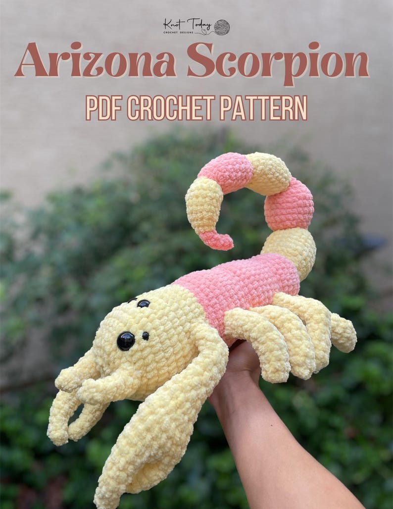 Sandy the Scorpion – A Crochet Amigurumi Pattern - Etsy