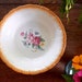 1950s Homer Laughlin Orange Rimmed Serving Bowl Round, Floral Pattern ...