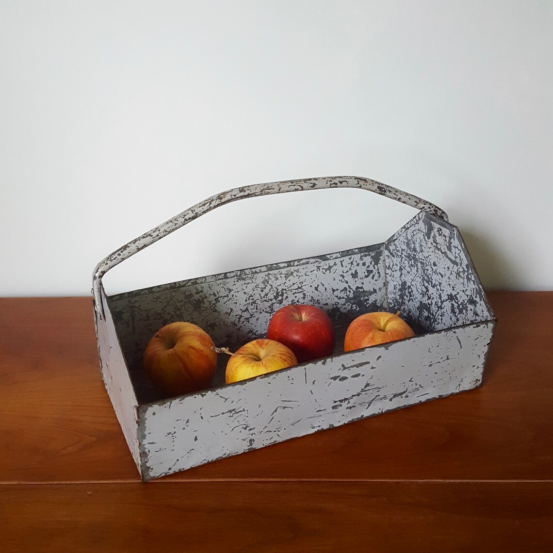 Chippy Galvanized Steel Tool Caddy Vintage Metal Tool Box - Etsy