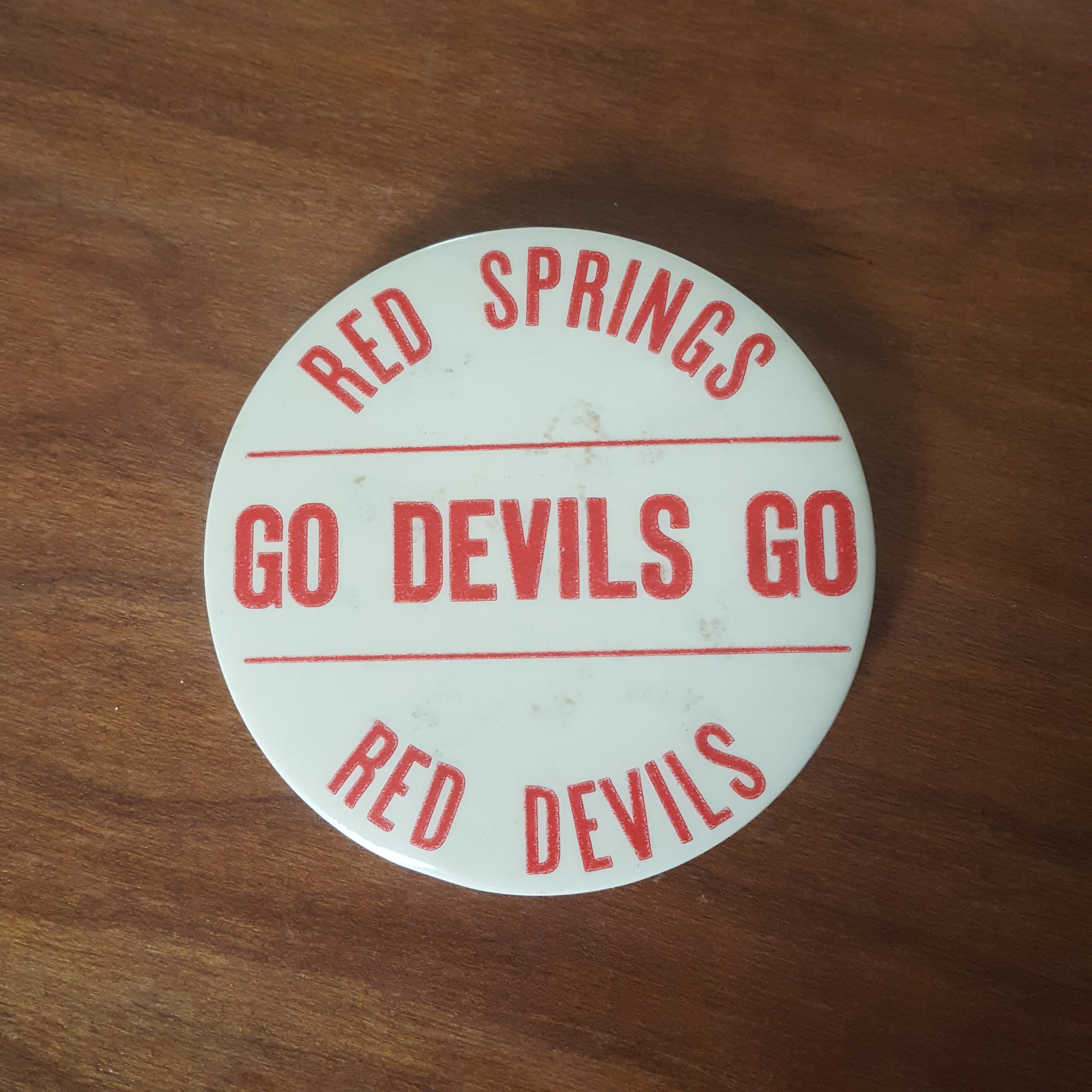 Vintage Red Devils Sports Pin Red Springs NC Highschool | Etsy