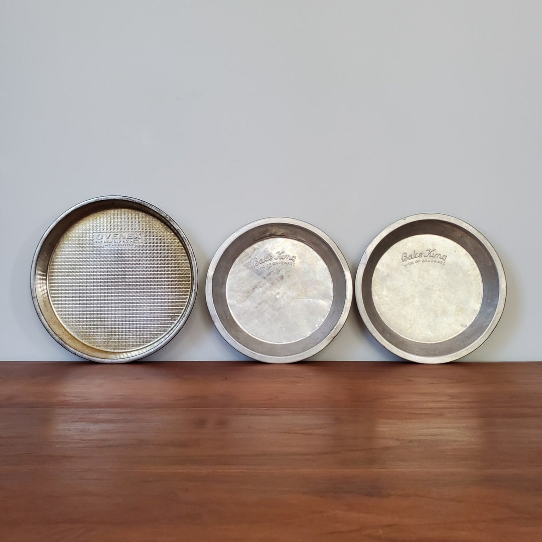 Set of 3 Vintage Bake Pans - Ovenex Waffle Texture 10" and a Pair of ...
