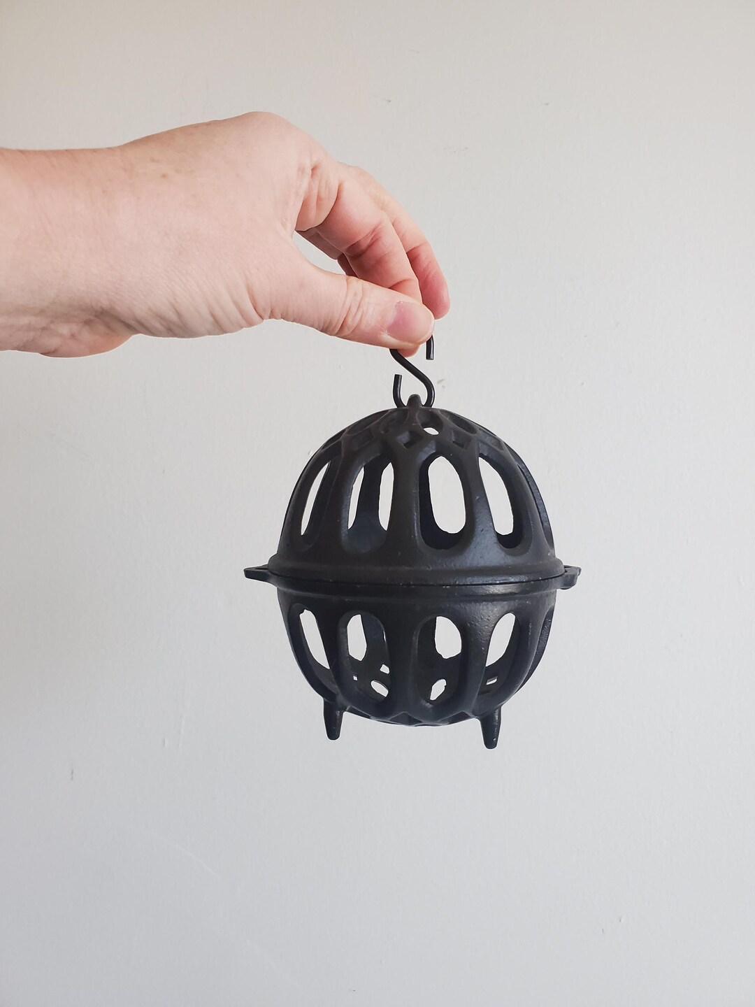 Victorian Style String Cage - Matte Black, Hanging, Jute or Cotton ...