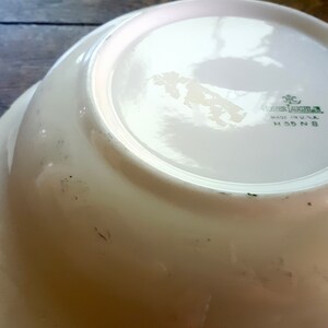 1950s Homer Laughlin Orange Rimmed Serving Bowl Round, Floral Pattern ...