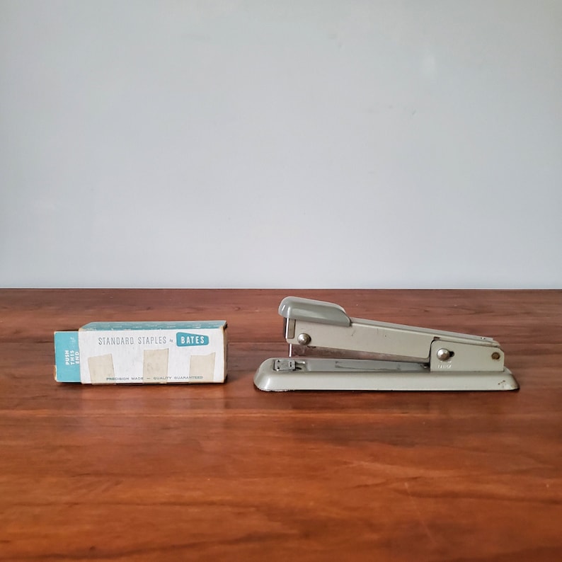 1950s BATES Model 56 Stapler With Original Brand Staples more - Etsy