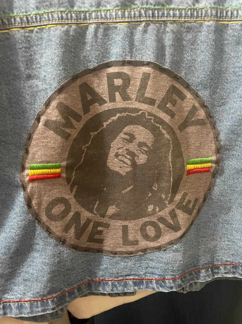 One Love - Bob Marley Jacket - Etsy