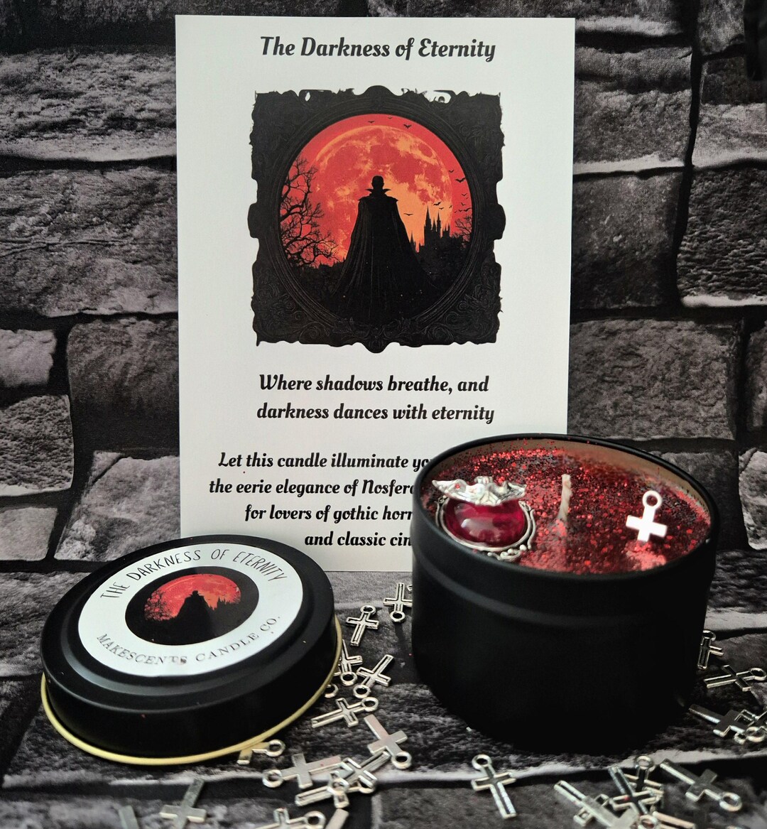 NOSFERATU Candle With Gothic Charms & Story Card – Vampire/dracula ...