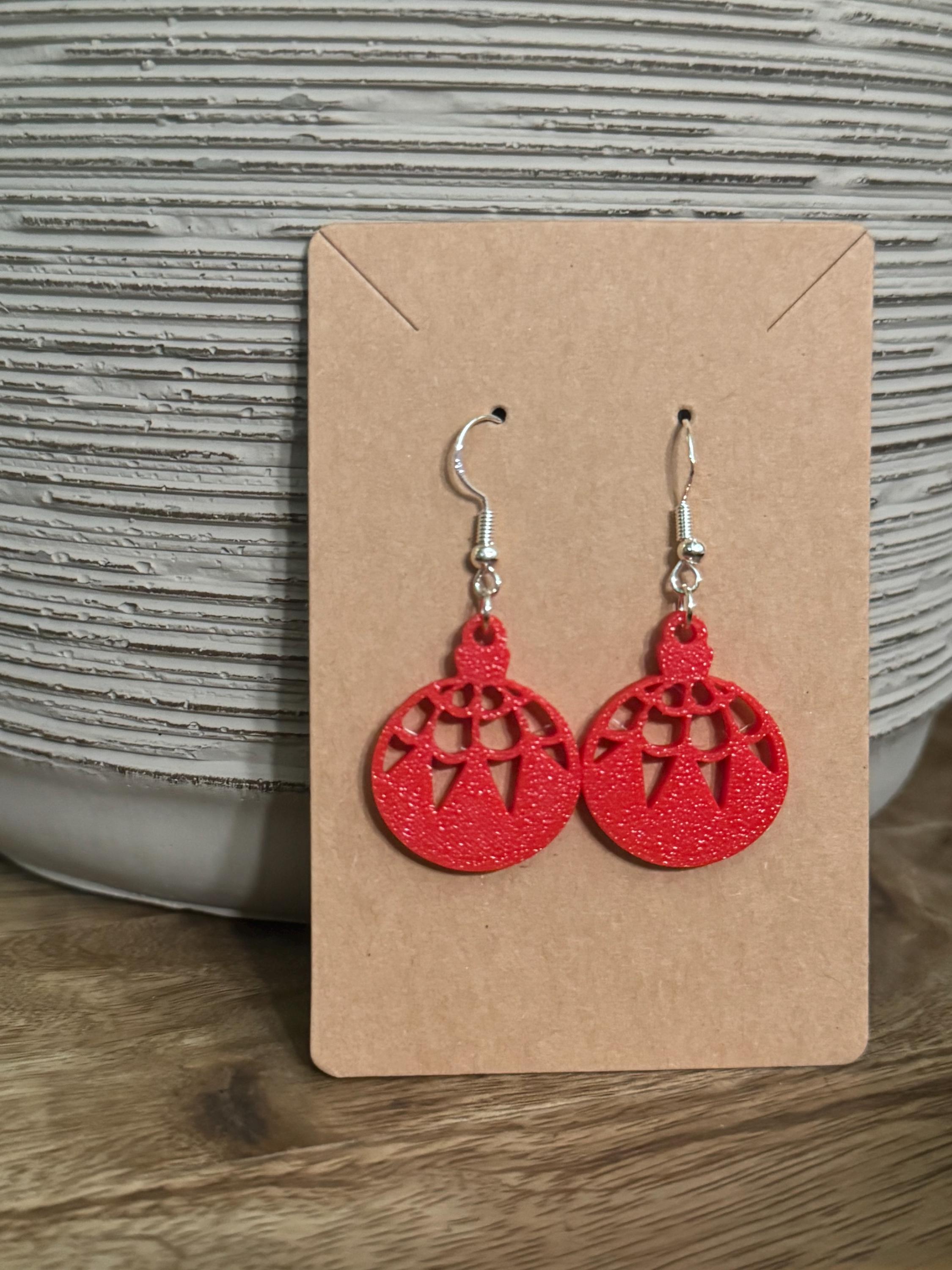 Winter Holiday Earrings - 3D Printed - Etsy