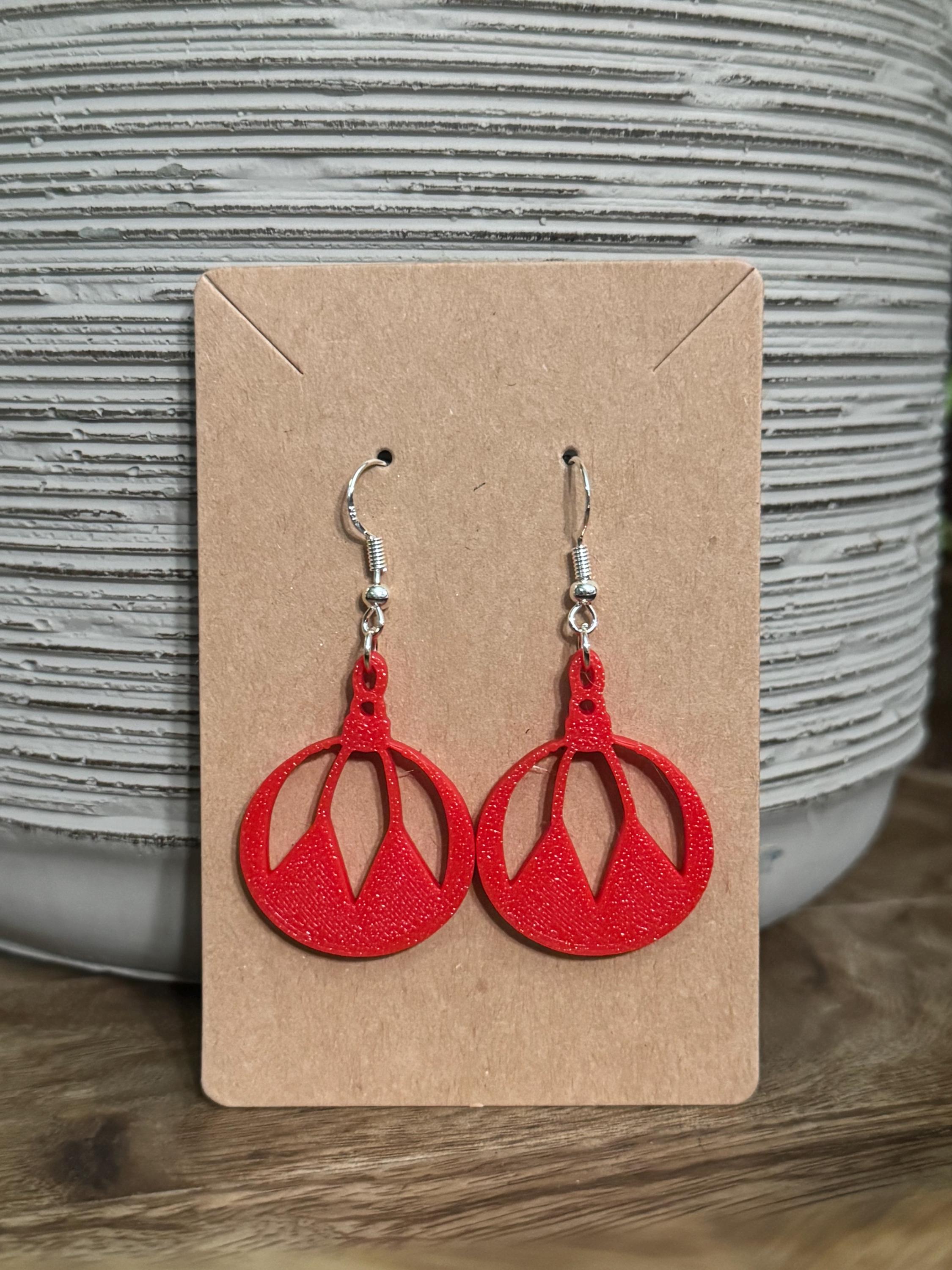 Winter Holiday Earrings - 3D Printed - Etsy