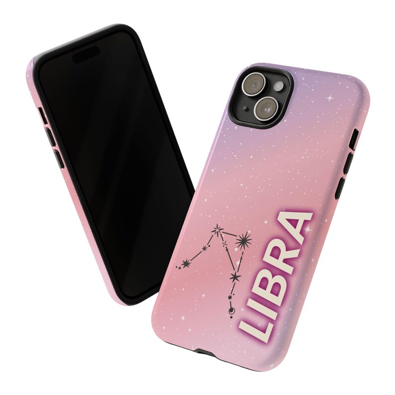 Zodiac Sign Libra Phone Case | Magsafe Astrology Pink Aura Cellphone ...