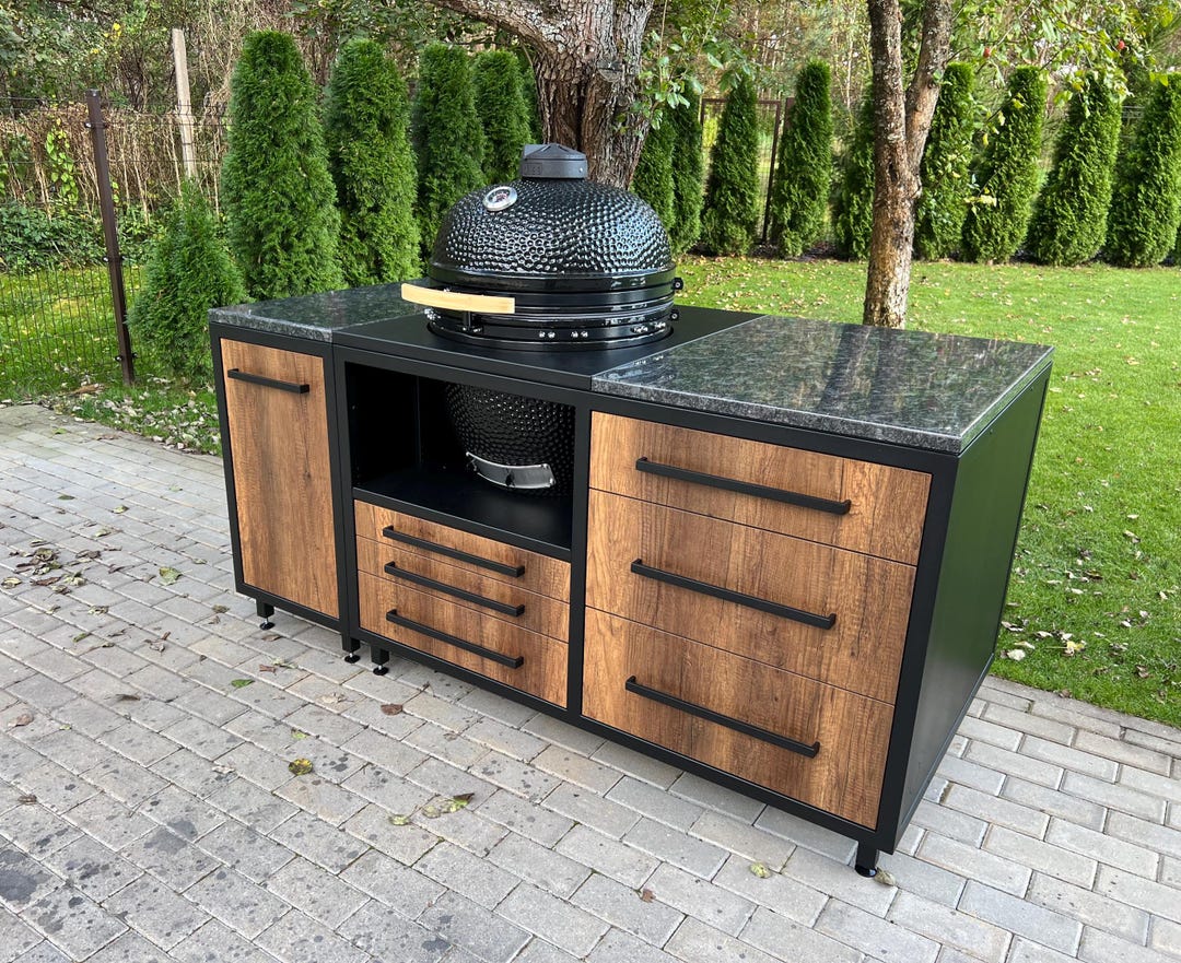 Bbq Table, Outdoor Kitchen, Table for Grill, Table for Kamado Grill ...