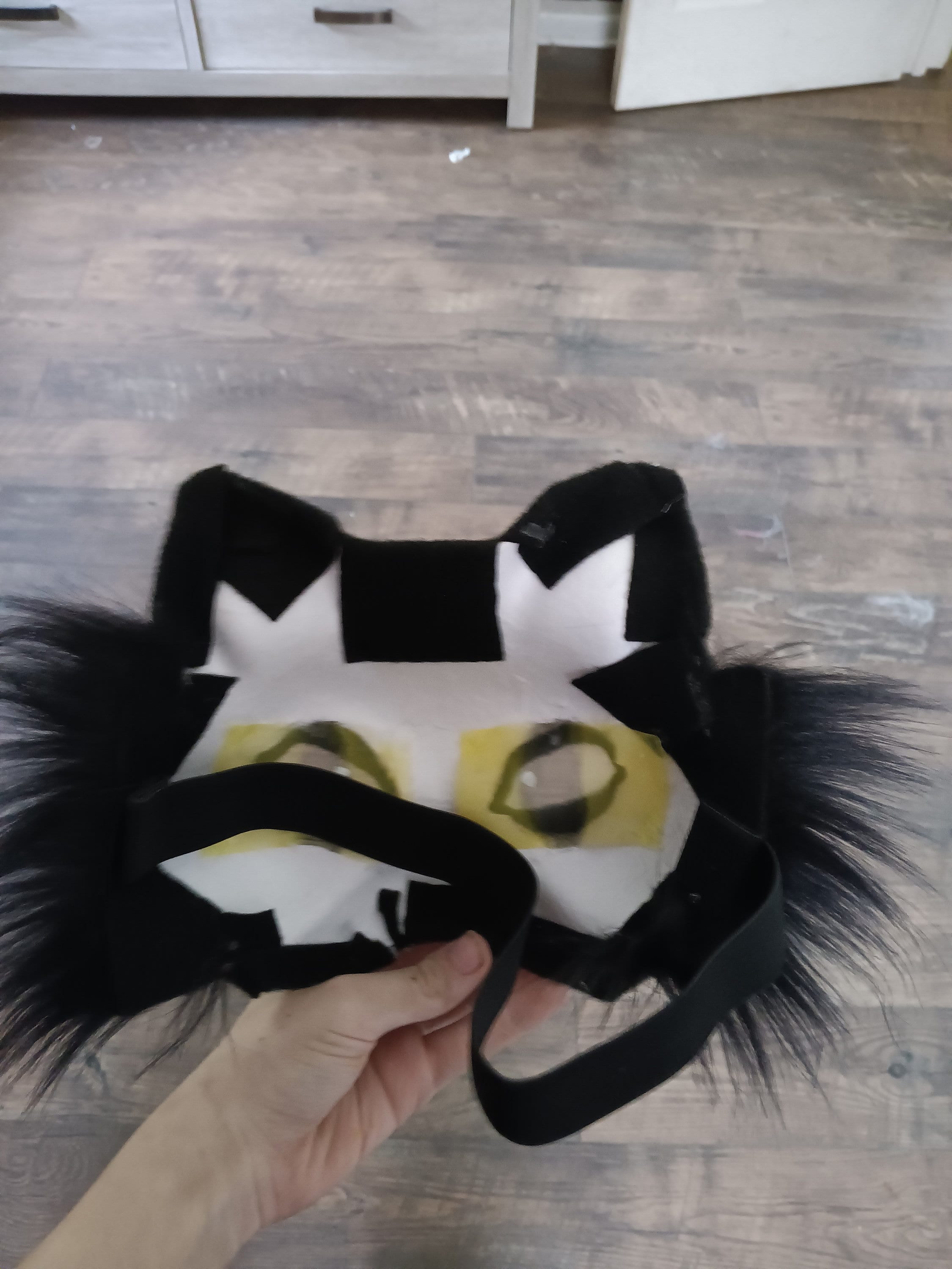 Black Tabby, Space Kitty, Therian Cat Mask - Etsy