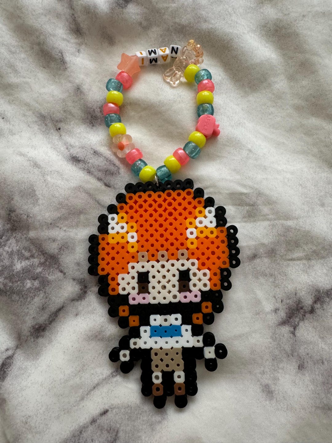 One Piece Nami Kandi Perler Bracelet - Etsy