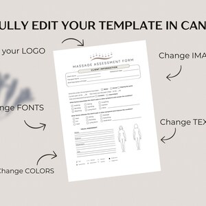 Massage Therapy Consent Forms - Editable Massage Form, Massage Therapy ...