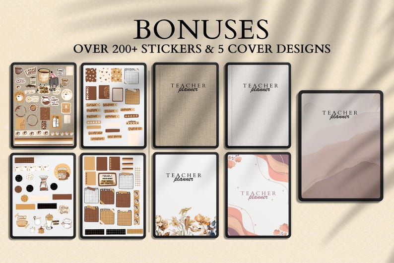 DIGITAL TEACHER PLANNER 2024-2025, Academic Lesson Planner, Lesson Plan ...