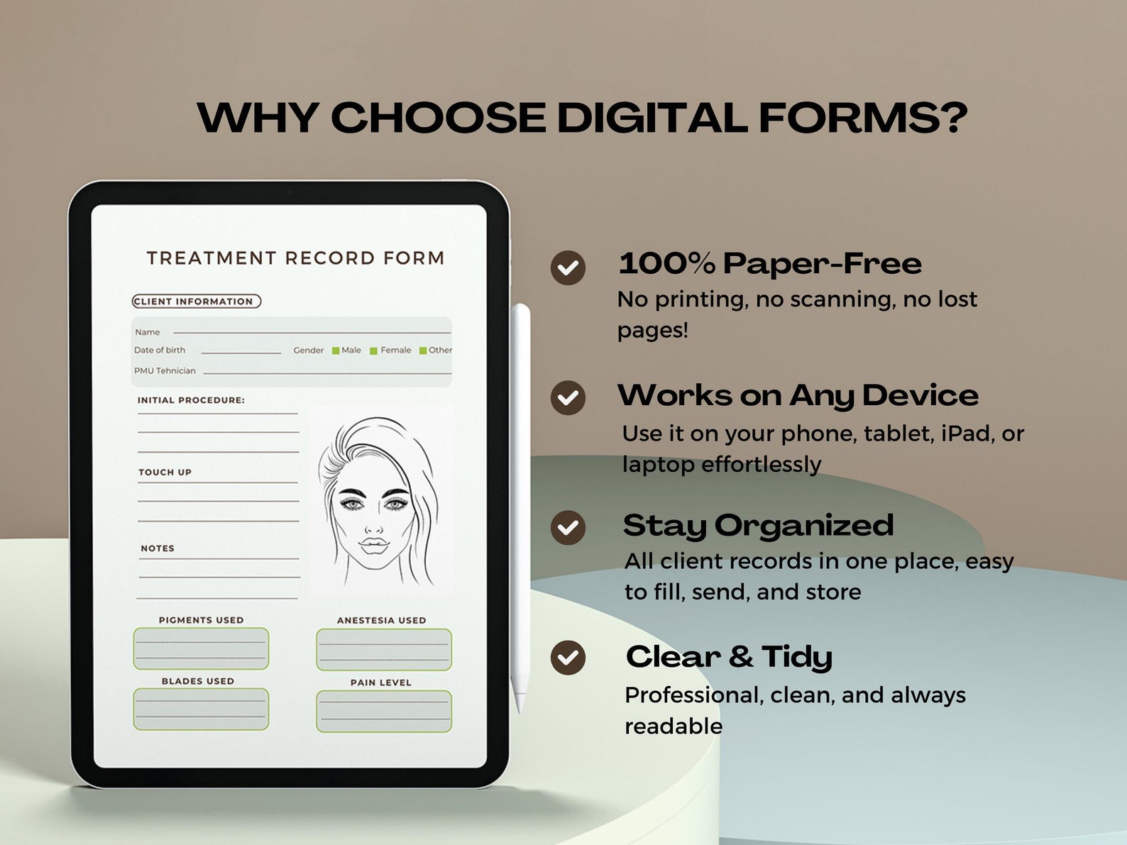 Permanent Makeup Forms: PMU Consent, Aftercare, Client Intake (digital ...